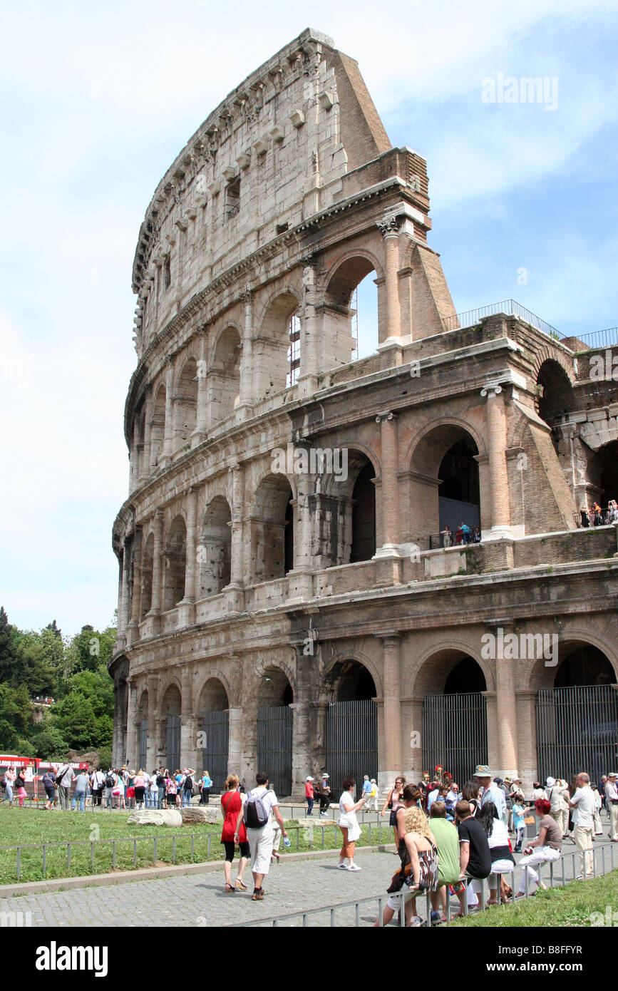 Section of the Colosseum, Rome, Italy Stock Photo - Alamy