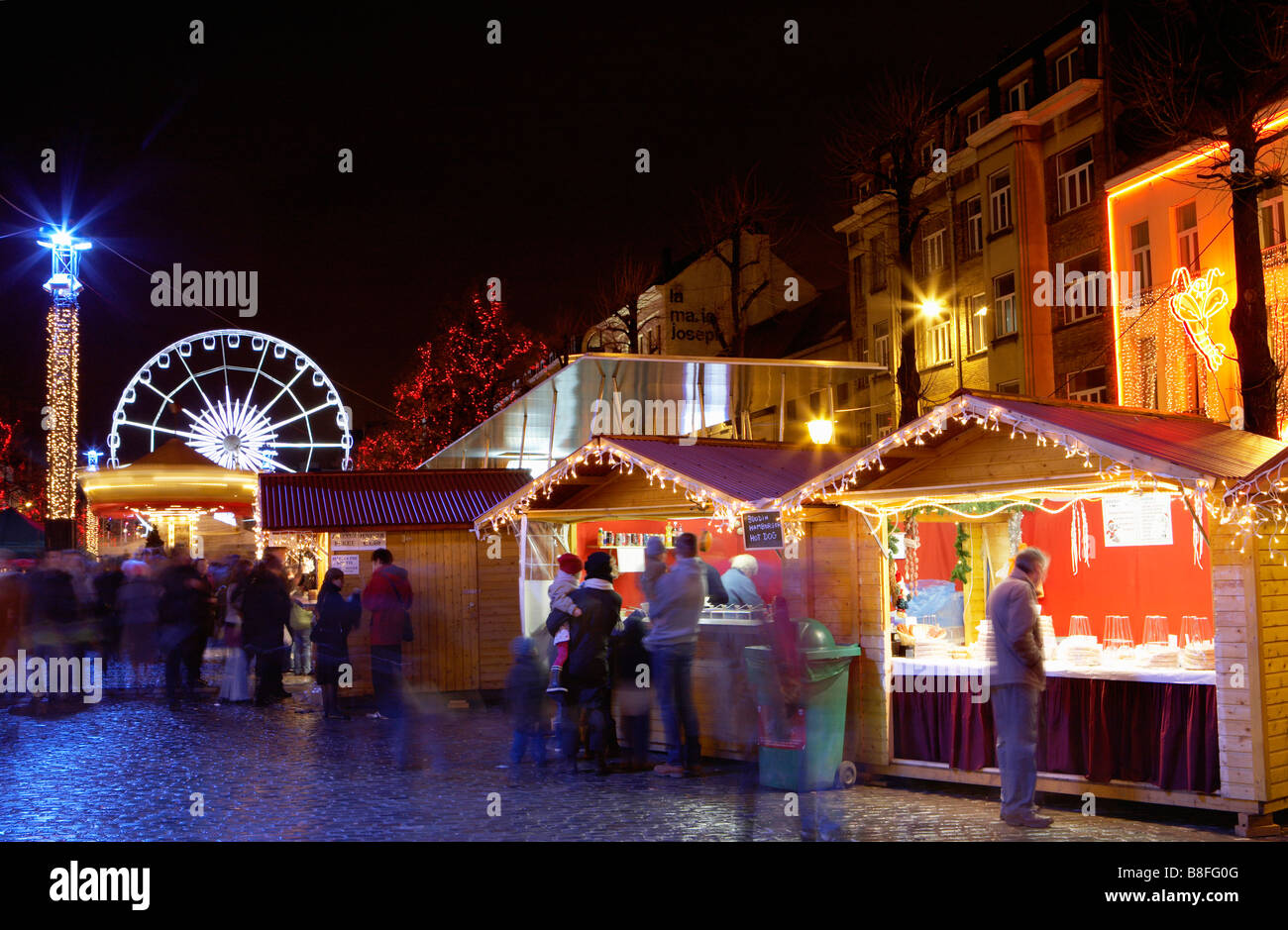 BELGIUM BRUSSELS CHRISTMAS MARKET Stock Photo - Alamy