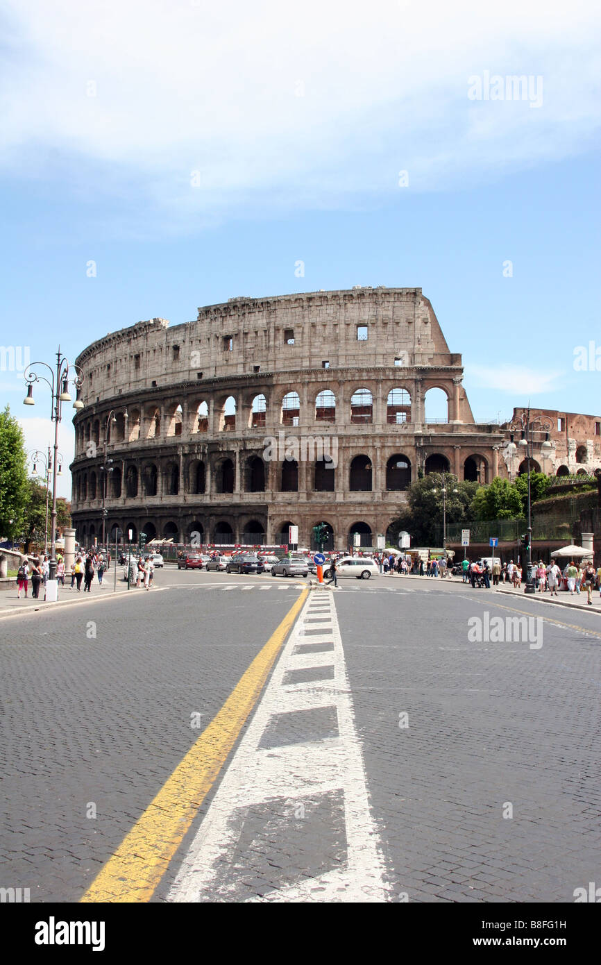 Front elevation of the Colosseum, Rome, Italy Stock Photo - Alamy