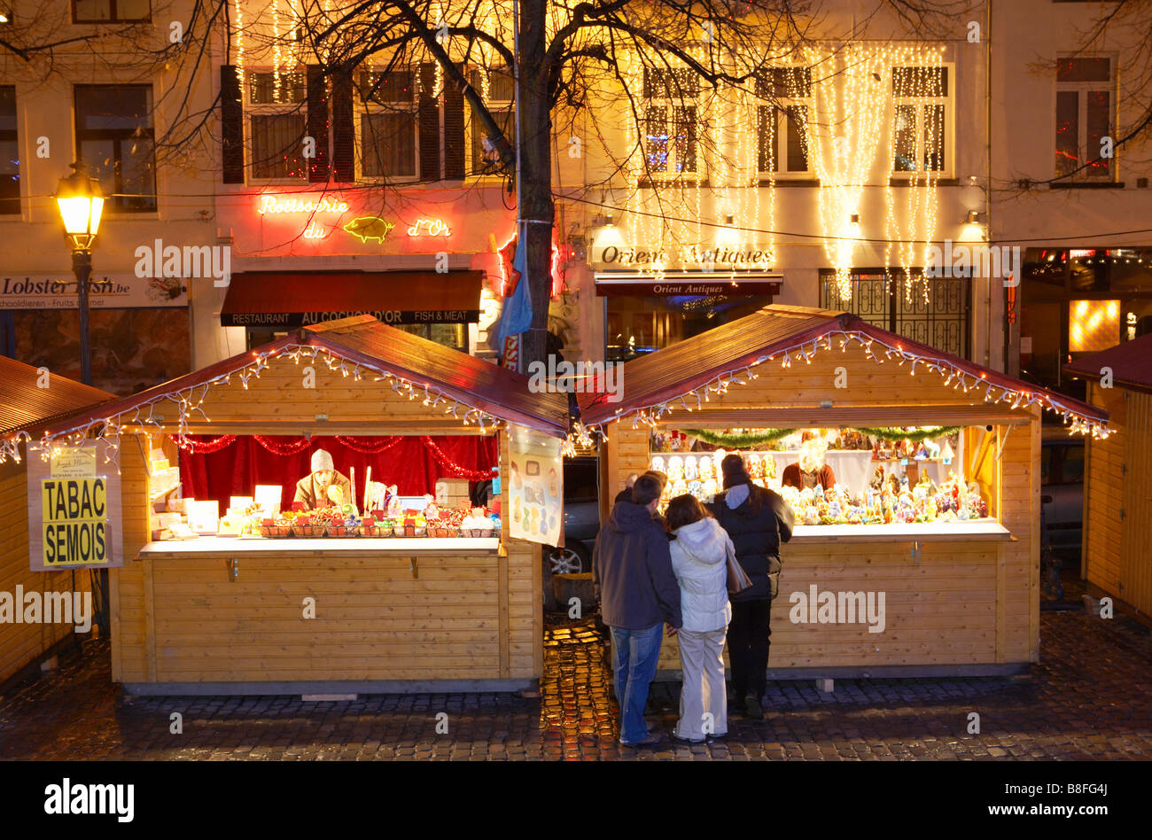 BELGIUM BRUSSELS CHRISTMAS MARKET Stock Photo - Alamy