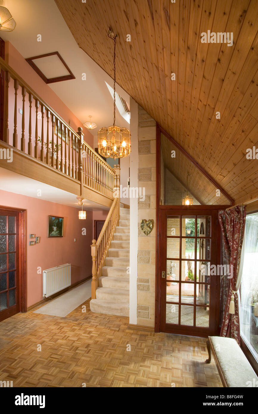 UK. A house interior, entrance hall Stock Photo - Alamy