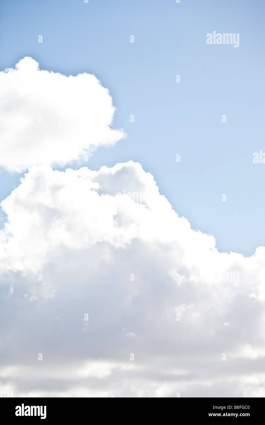 White clouds in blue sky Stock Photo - Alamy