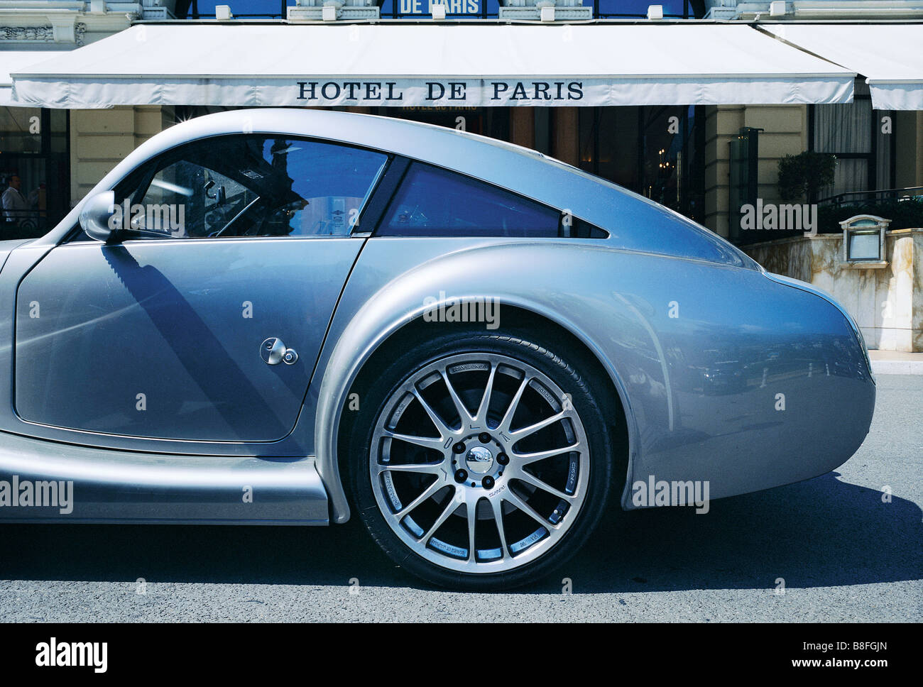 Morgan Aeromax in front of the Hotel de Paris, Montecarlo, Monaco Stock ...