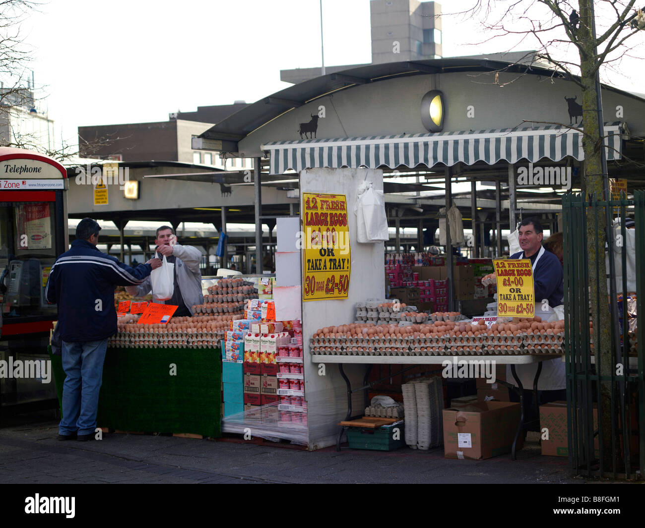 Birmingham City Centre Bull Ring Market, West Midlands, England Stock ...