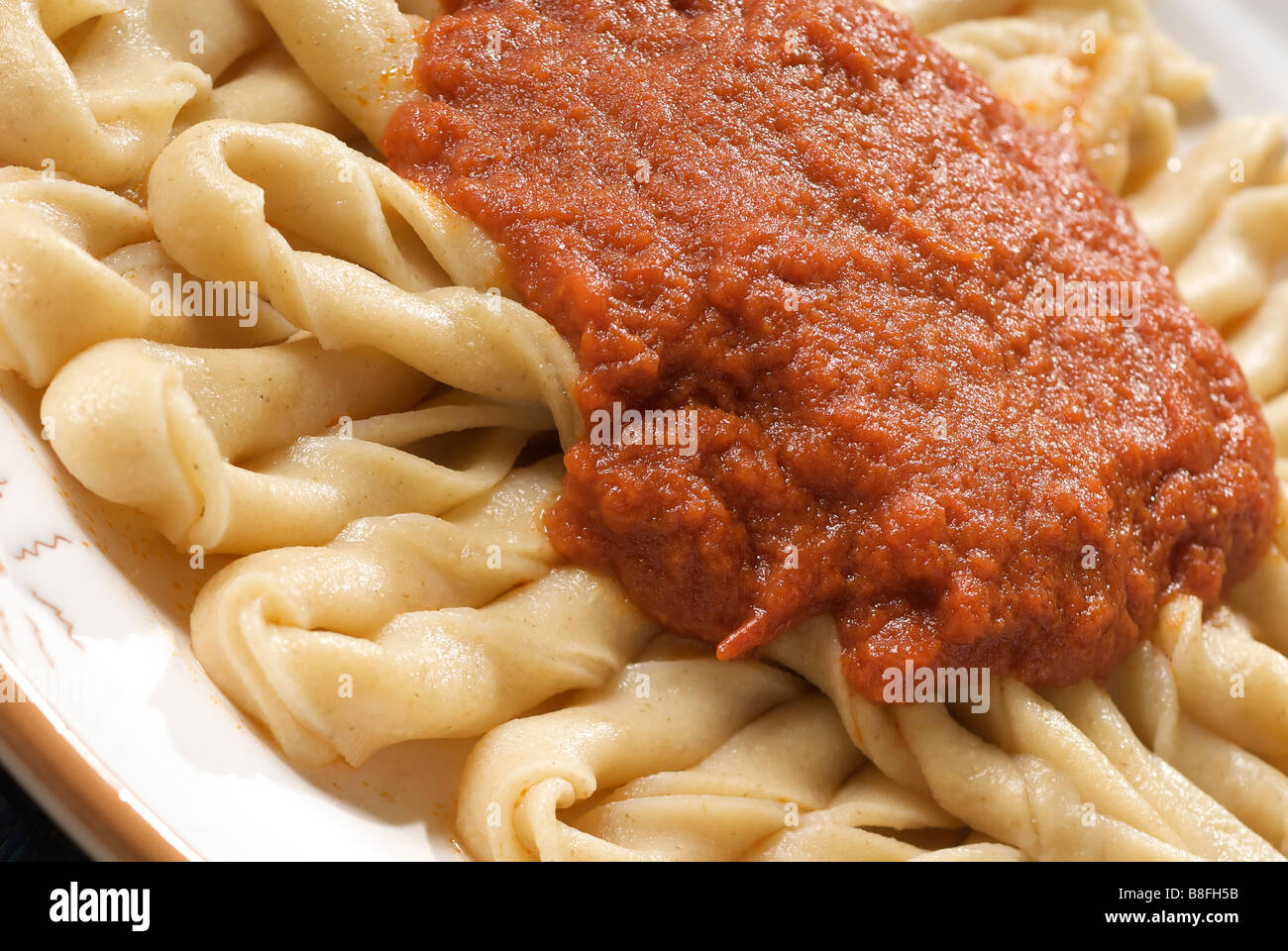 south east italian traditional pasta sagne ncannulate Stock Photo - Alamy