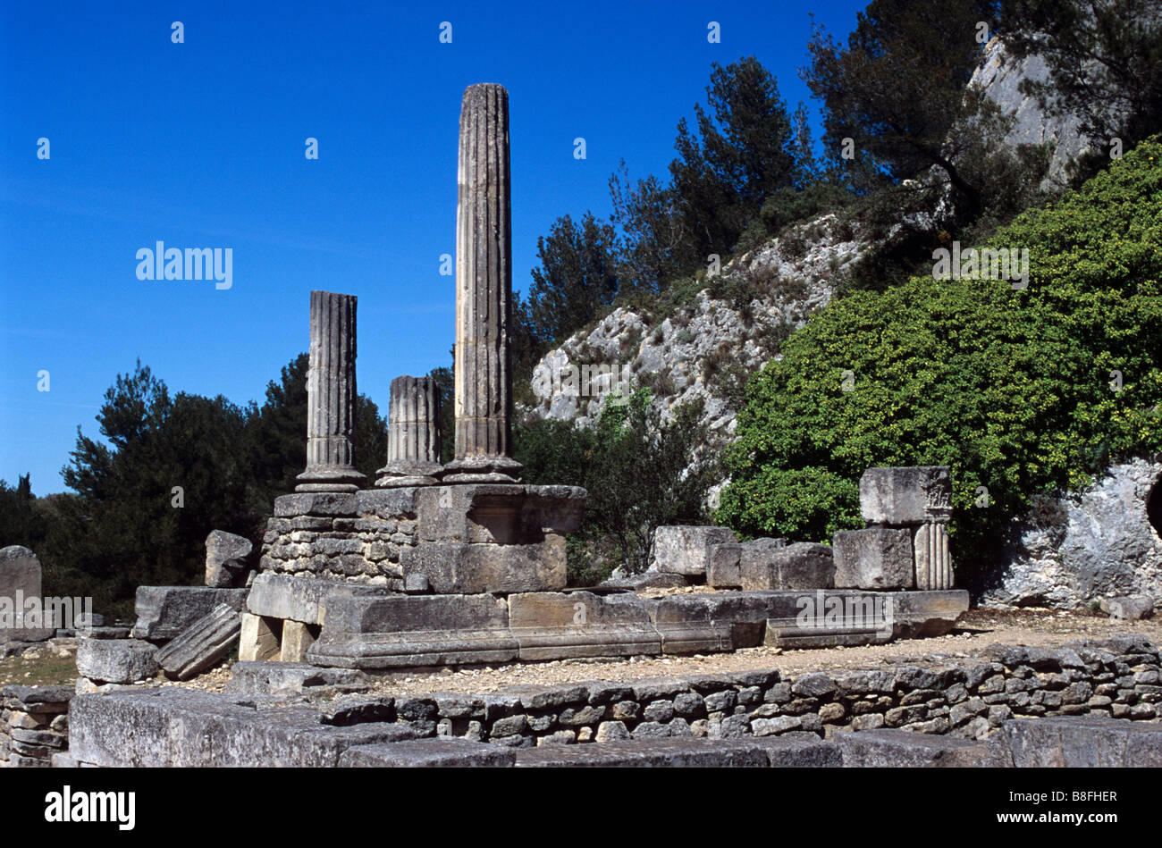 Roman Temple to Goddess of Health by Agrippa, Glanum Roman Remains ...