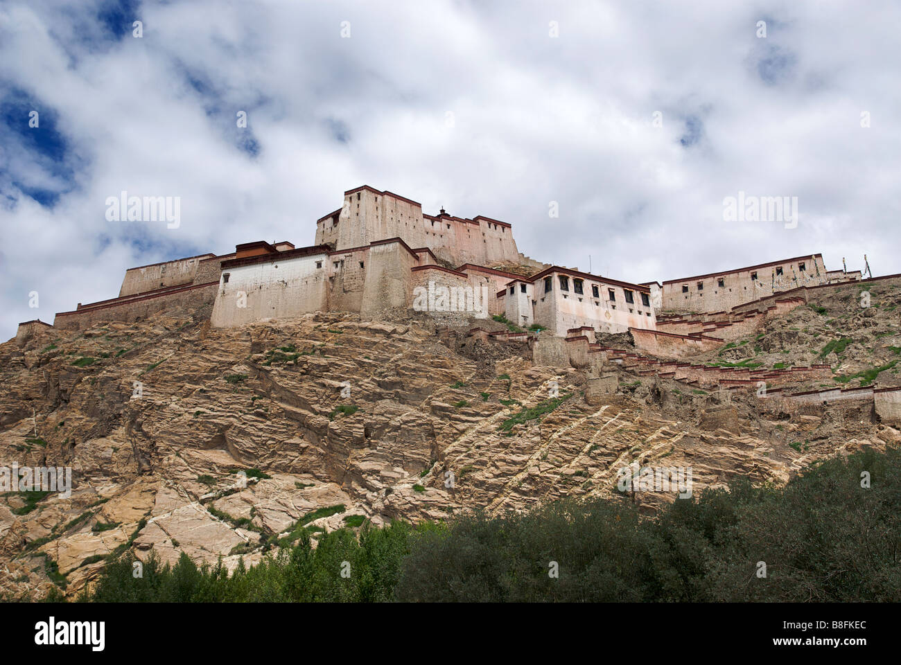 Old fort, Gyantse, Tibet Stock Photo - Alamy