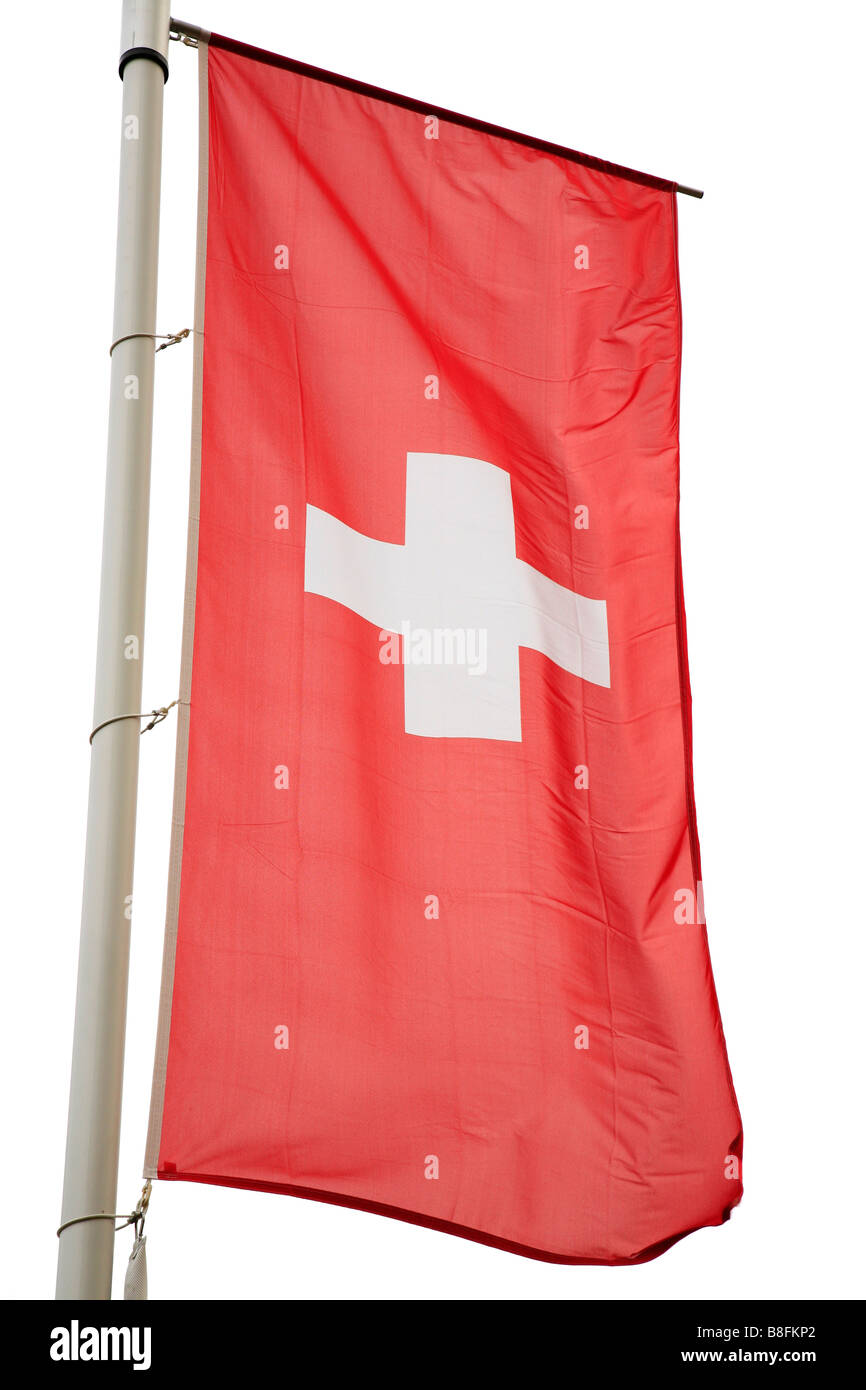 Swiss national flag Stock Photo - Alamy