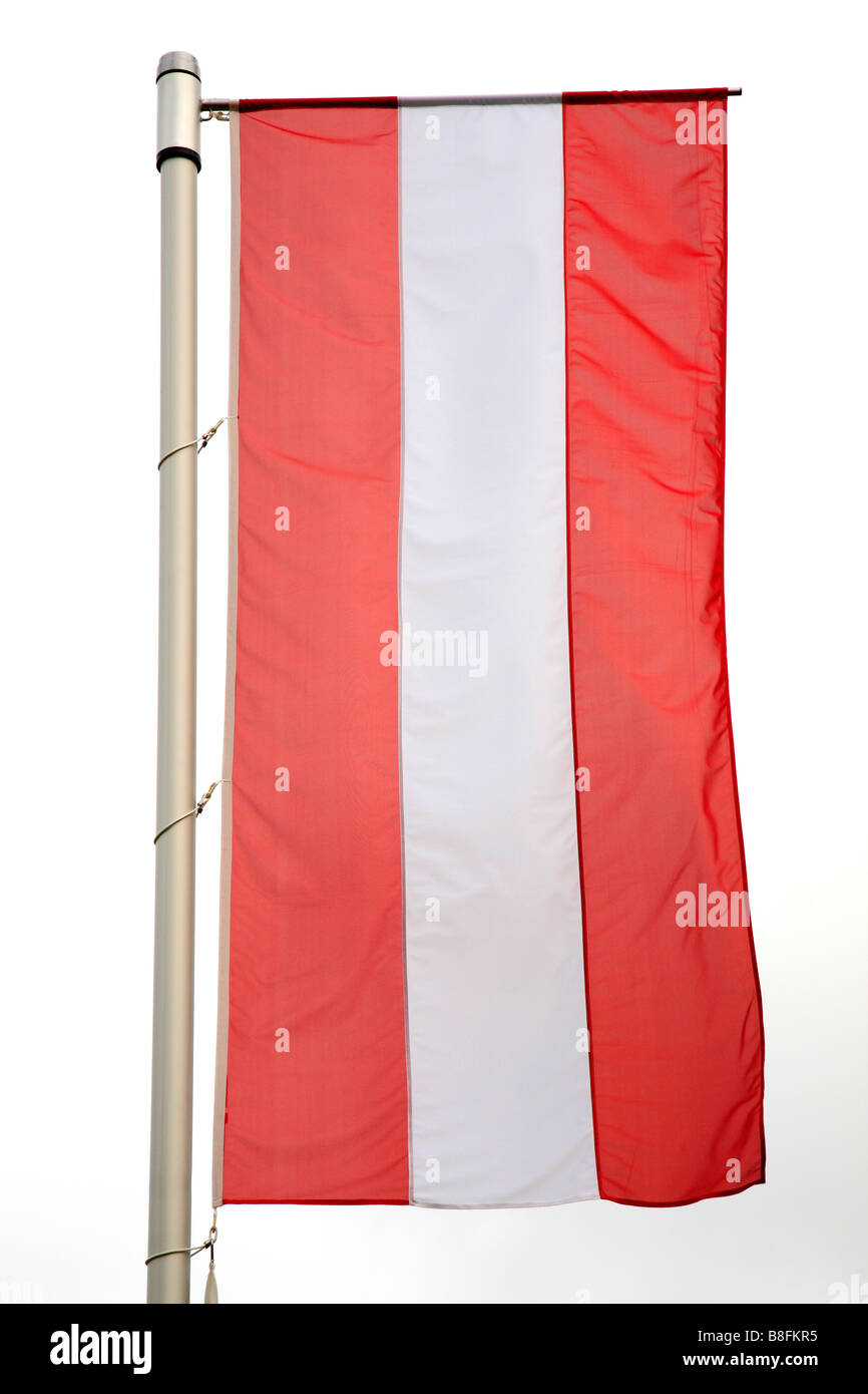Austrian national flag Stock Photo - Alamy