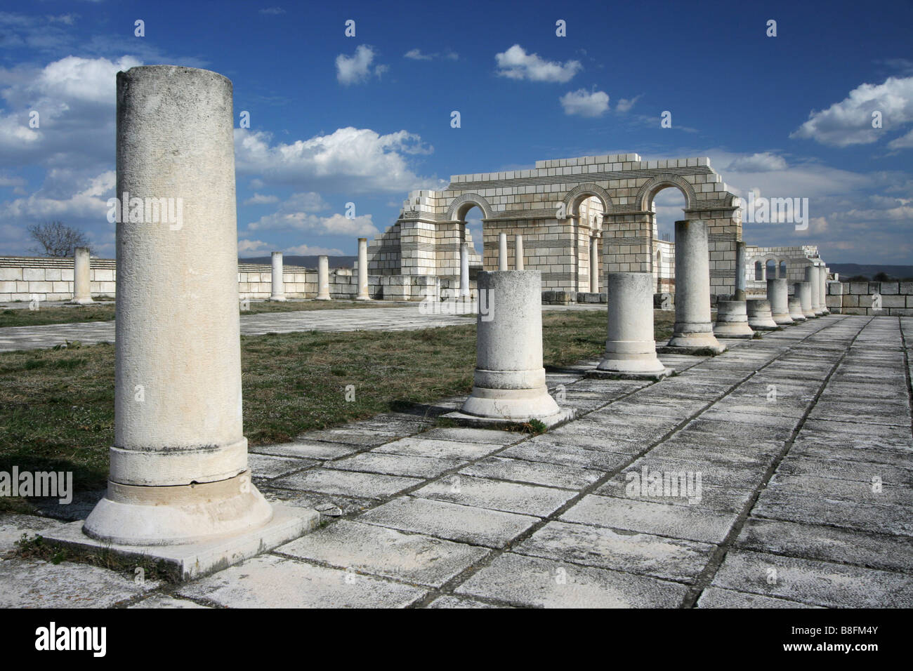 The Basilica in Pliska, Bulgaria Stock Photo - Alamy