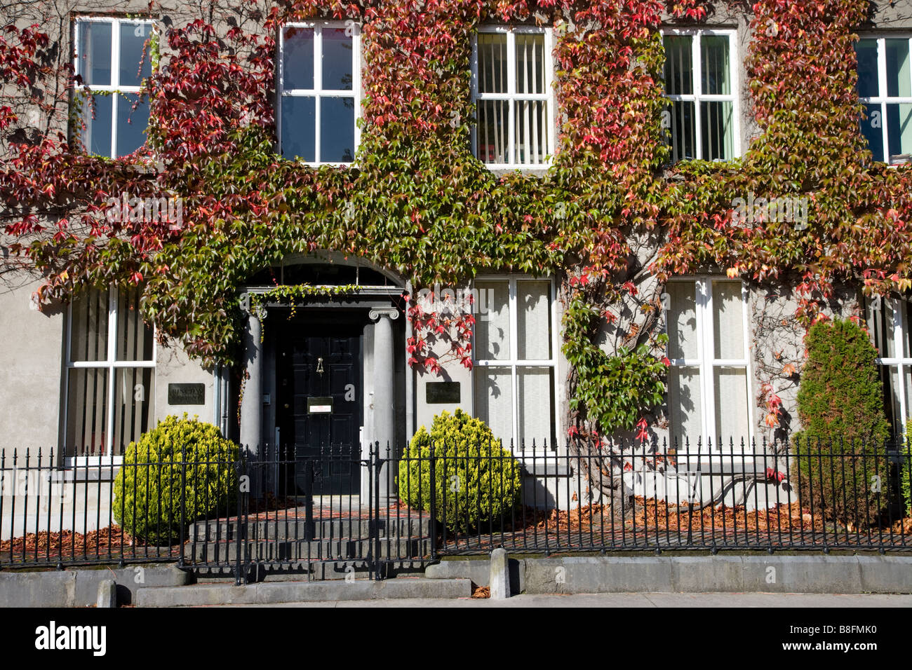 Ivy covered Georgian house, Clonmel County Tipperary, Ireland Stock ...