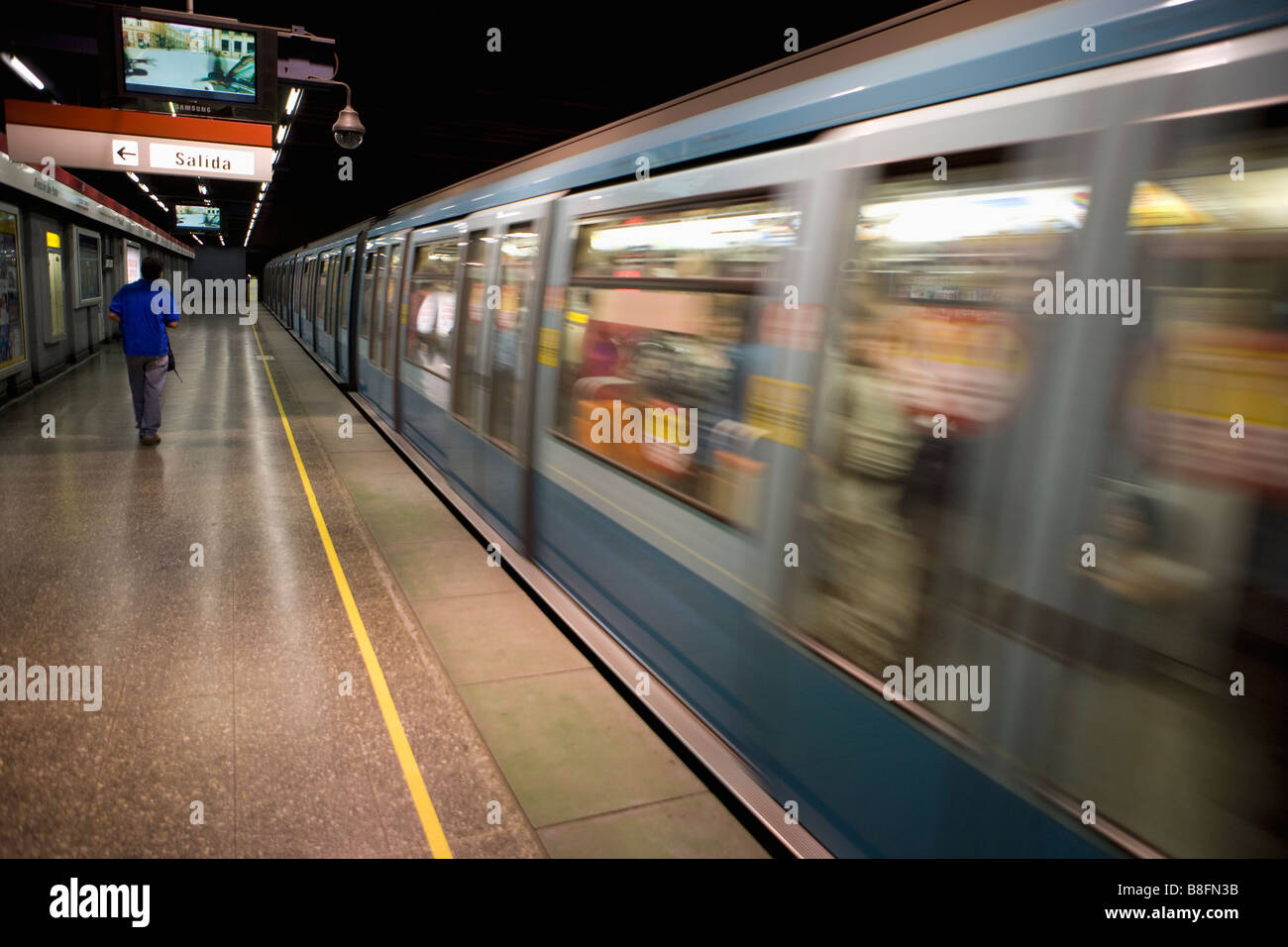 Subway Santiago Chile Stock Photo - Alamy