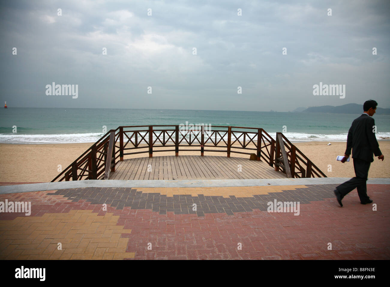 Busan (Pusan) beach in South Korea Stock Photo - Alamy