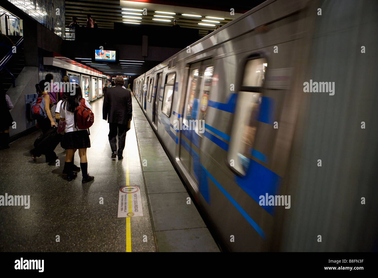 Subway Santiago Chile Stock Photo - Alamy