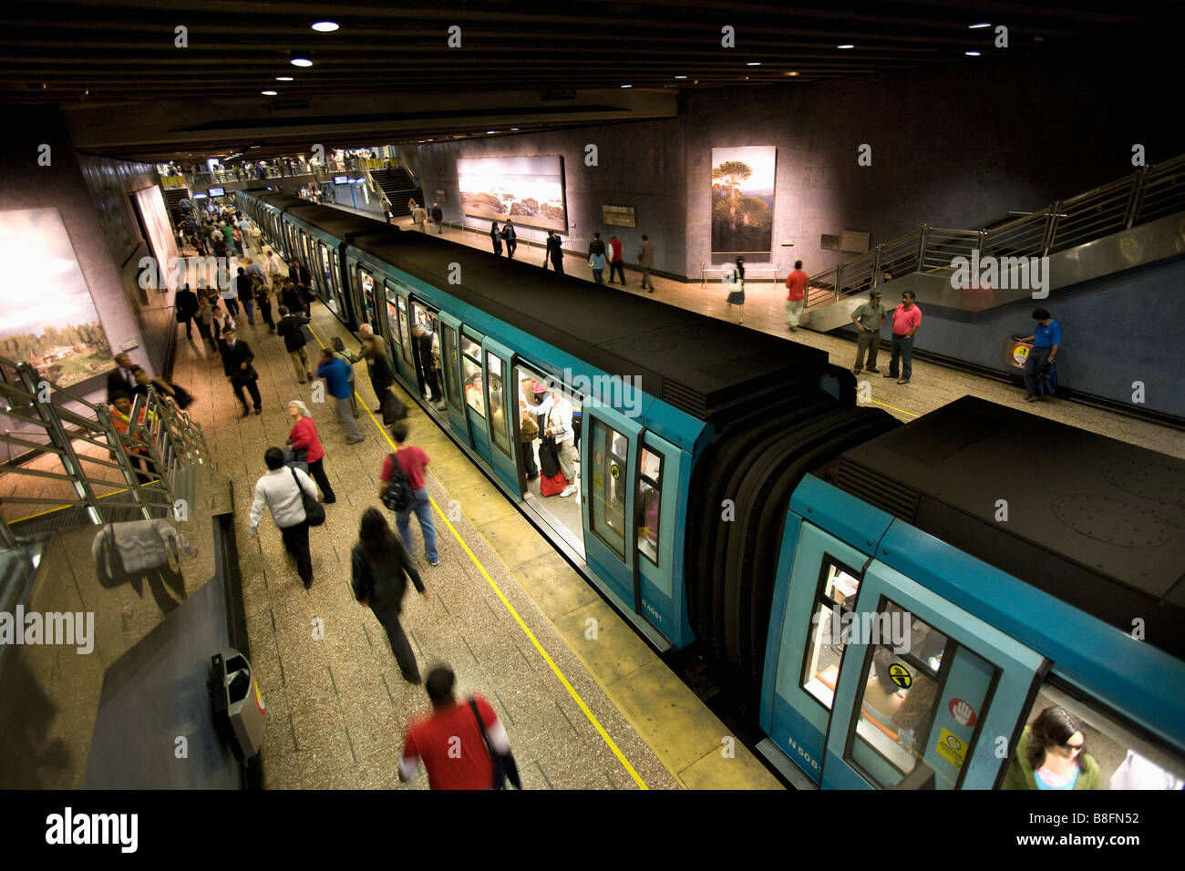 Subway Santiago Chile Stock Photo - Alamy