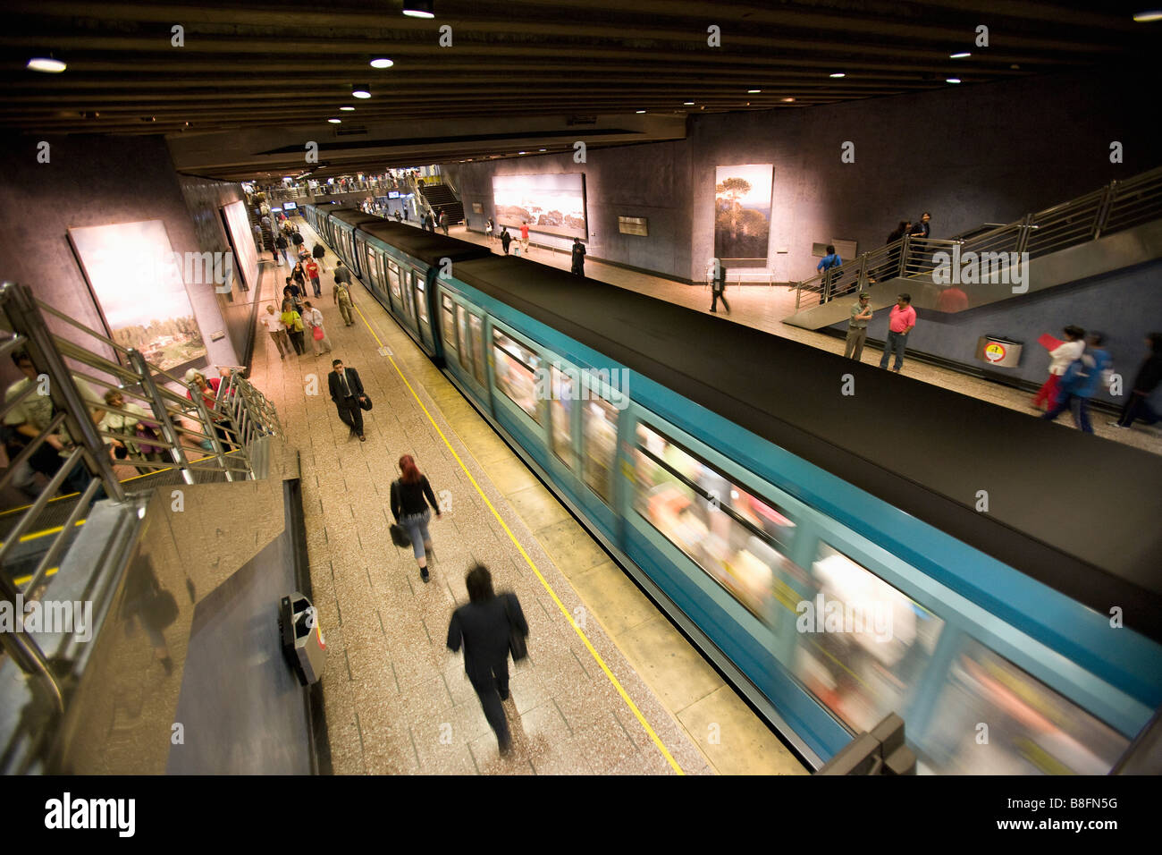 Subway Santiago Chile Stock Photo - Alamy