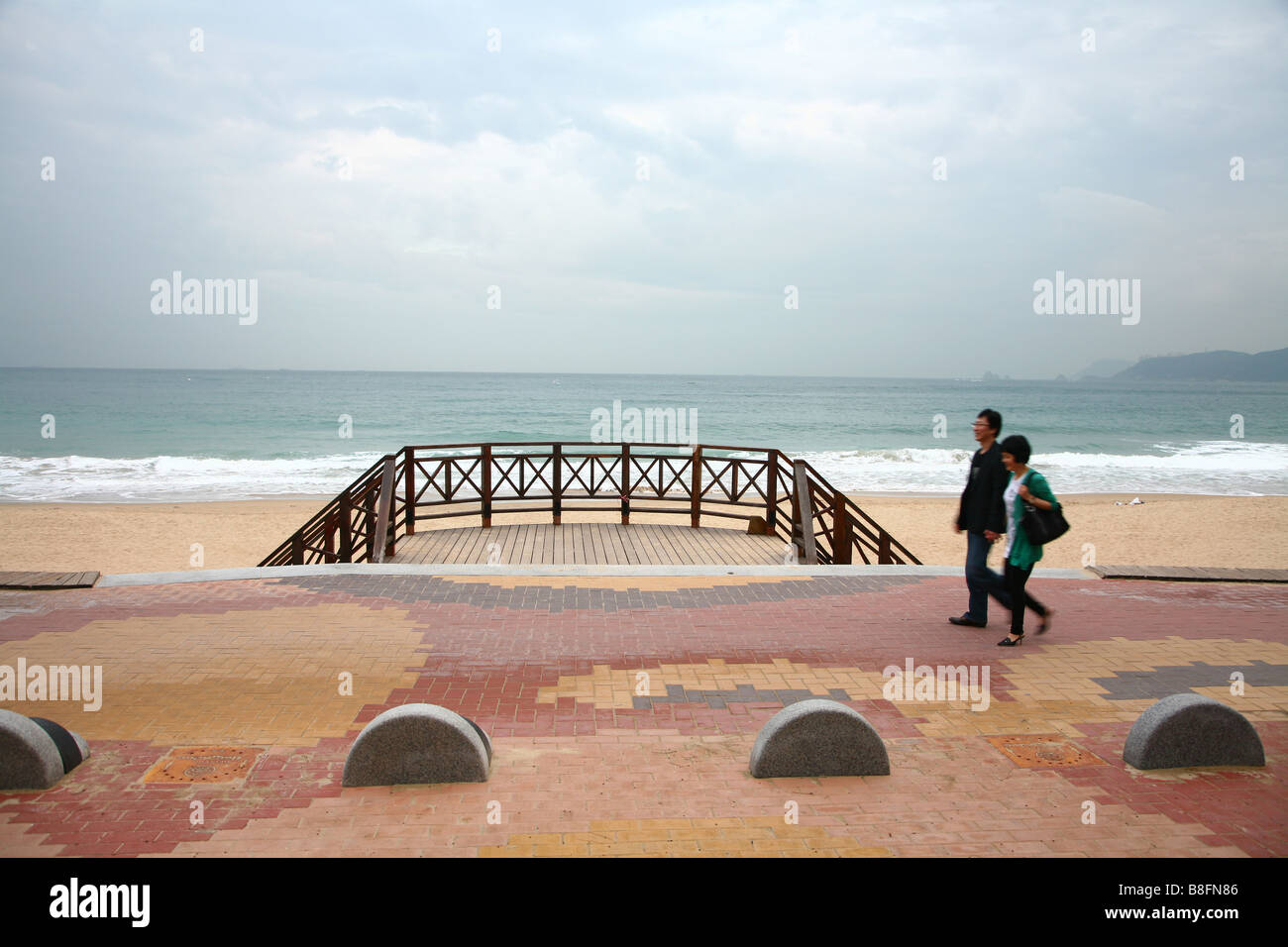 Busan (Pusan) beach in South Korea Stock Photo - Alamy