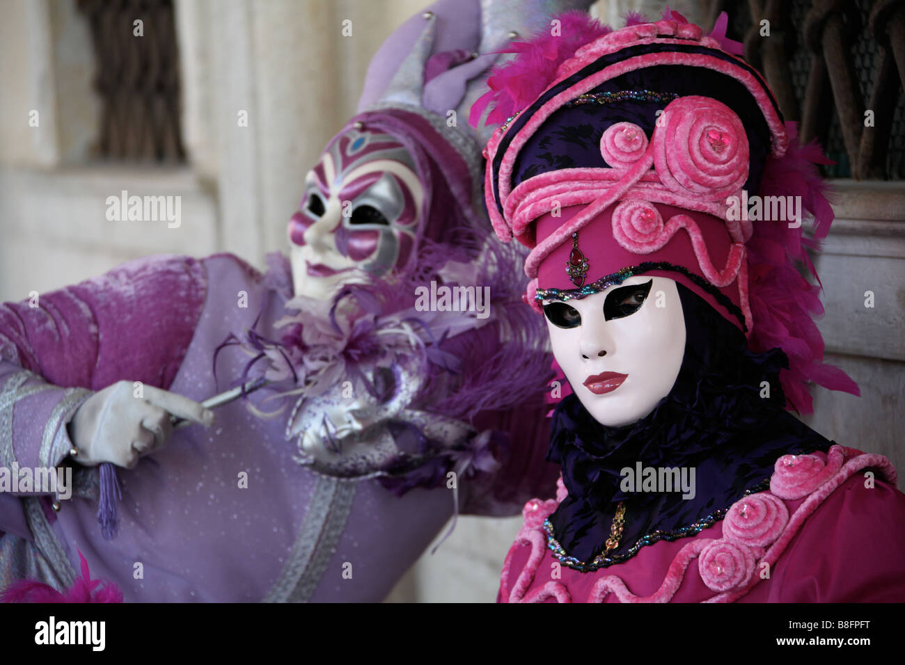 Venice Carnivale, Carnival characters Stock Photo - Alamy