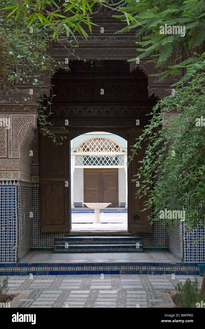 Bahia Palace Marrakech Stock Photo - Alamy