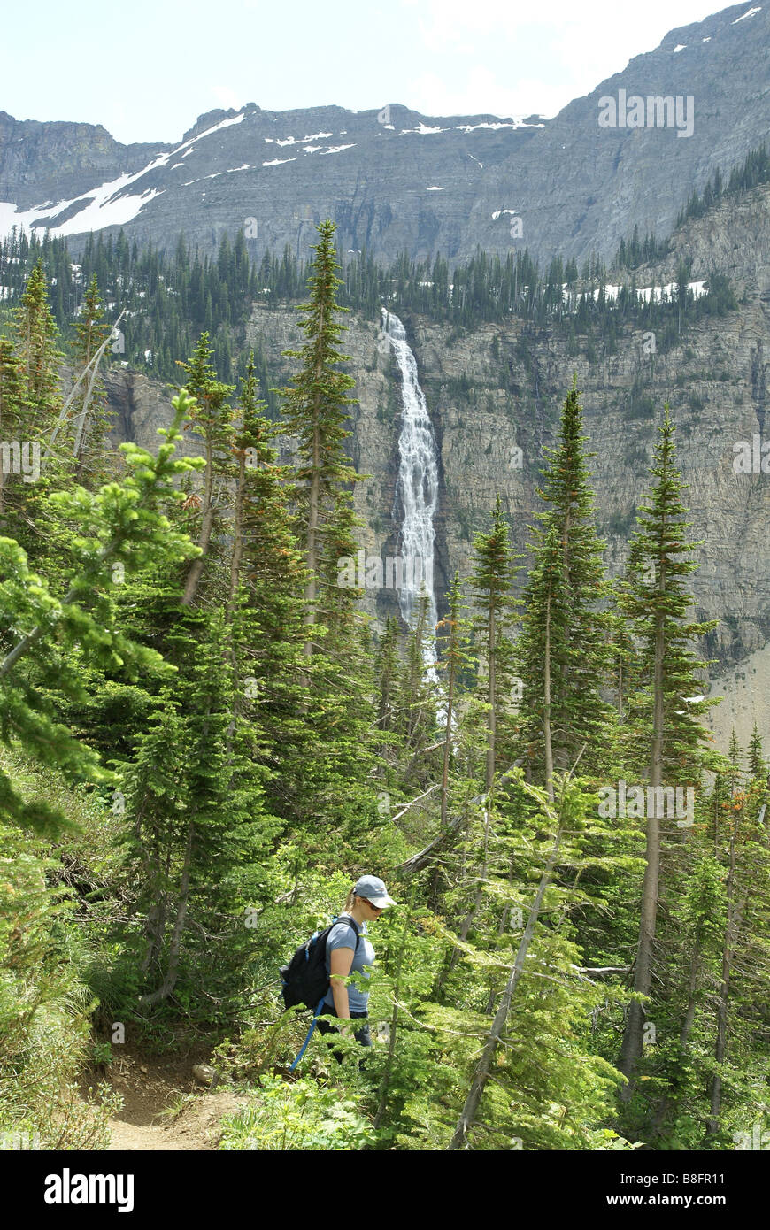 Crypt Lake Hike in Waterton Lakes National Park, Calgary Stock Photo ...