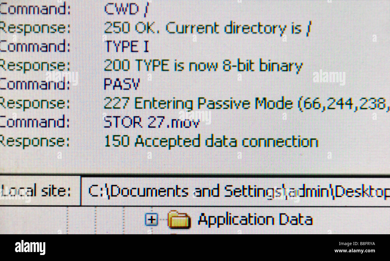 Loading data window with progress Stock Photo - Alamy