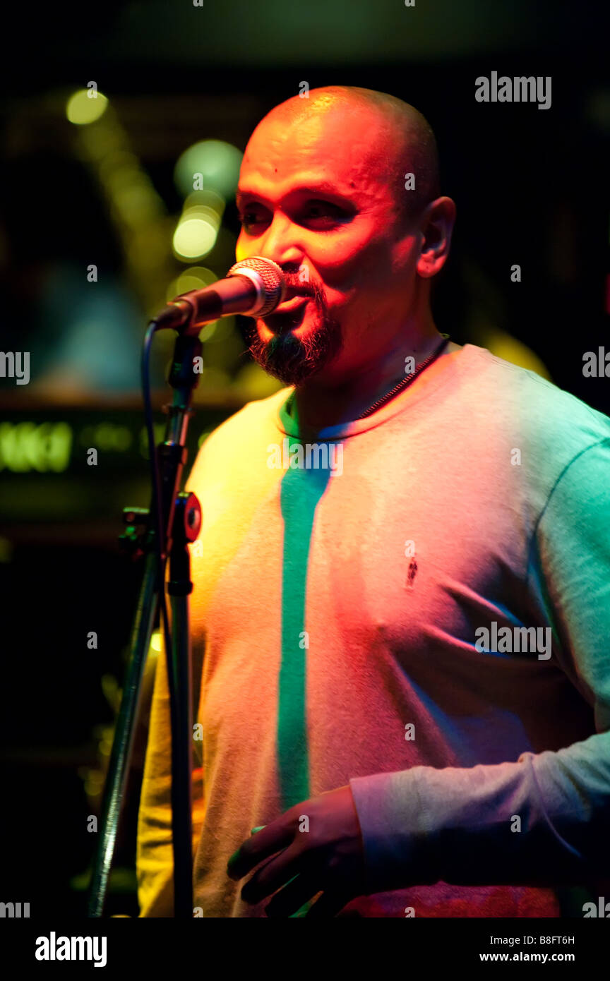 Thai singer in a jazz bar 2 Stock Photo - Alamy