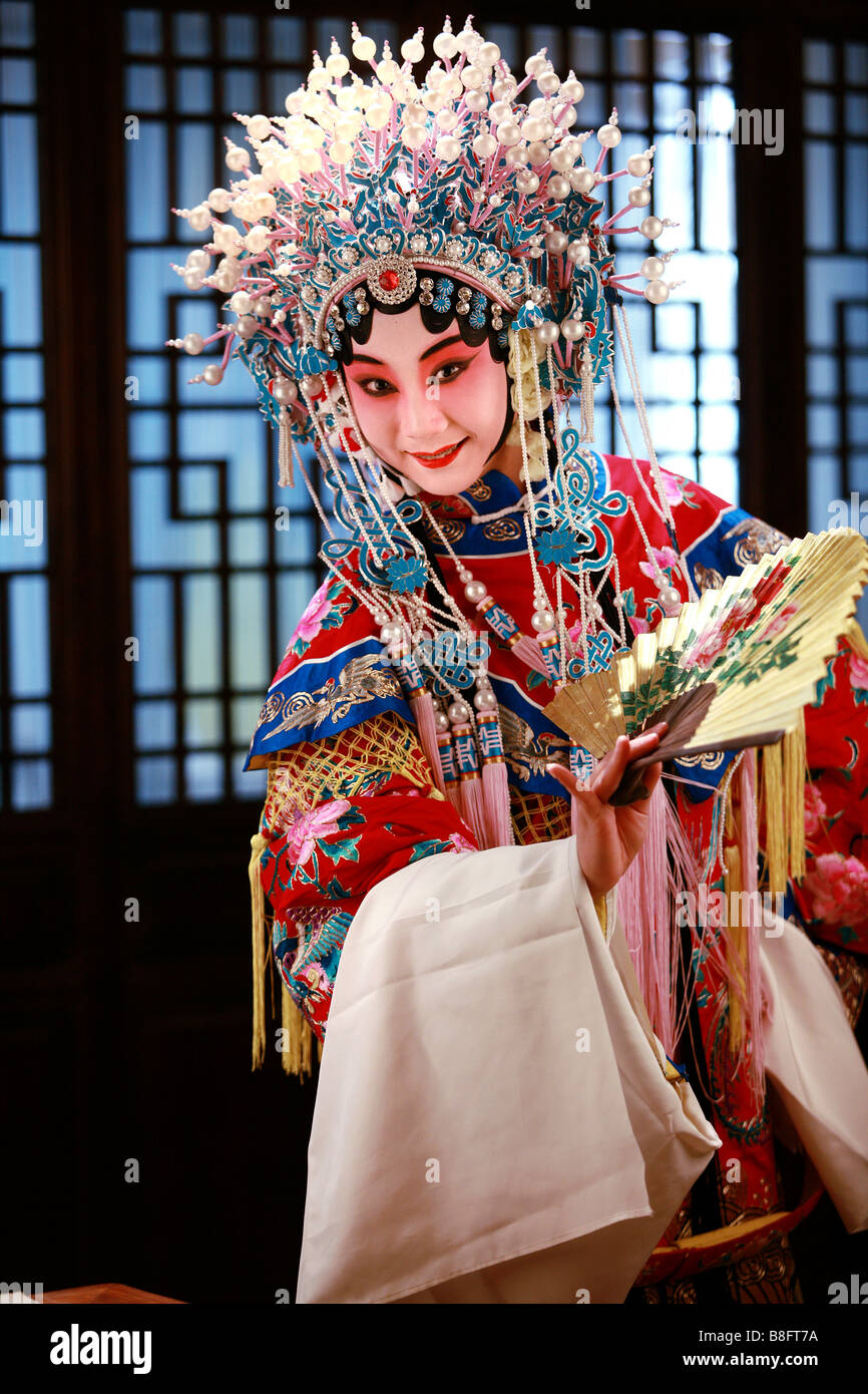 Actress Dressing As Beijing Opera Characters,China Stock Photo - Alamy