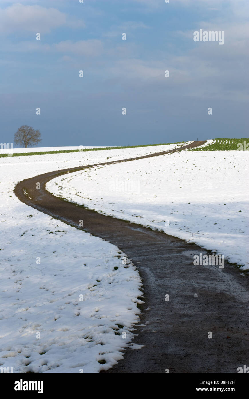 Landscape Switzerland snow and ice Stock Photo - Alamy