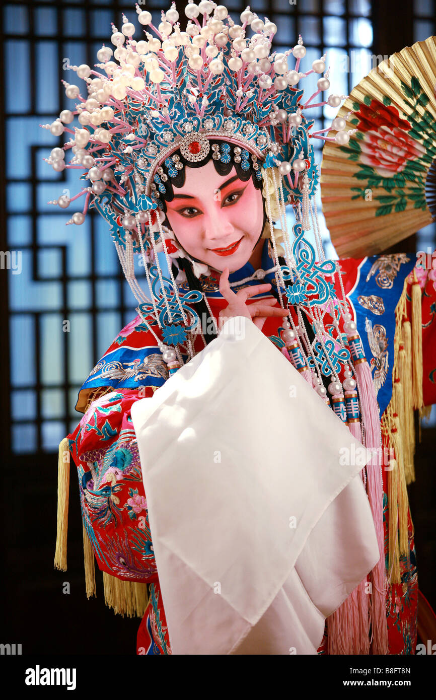 Actress Dressing As Beijing Opera Characters,China Stock Photo - Alamy