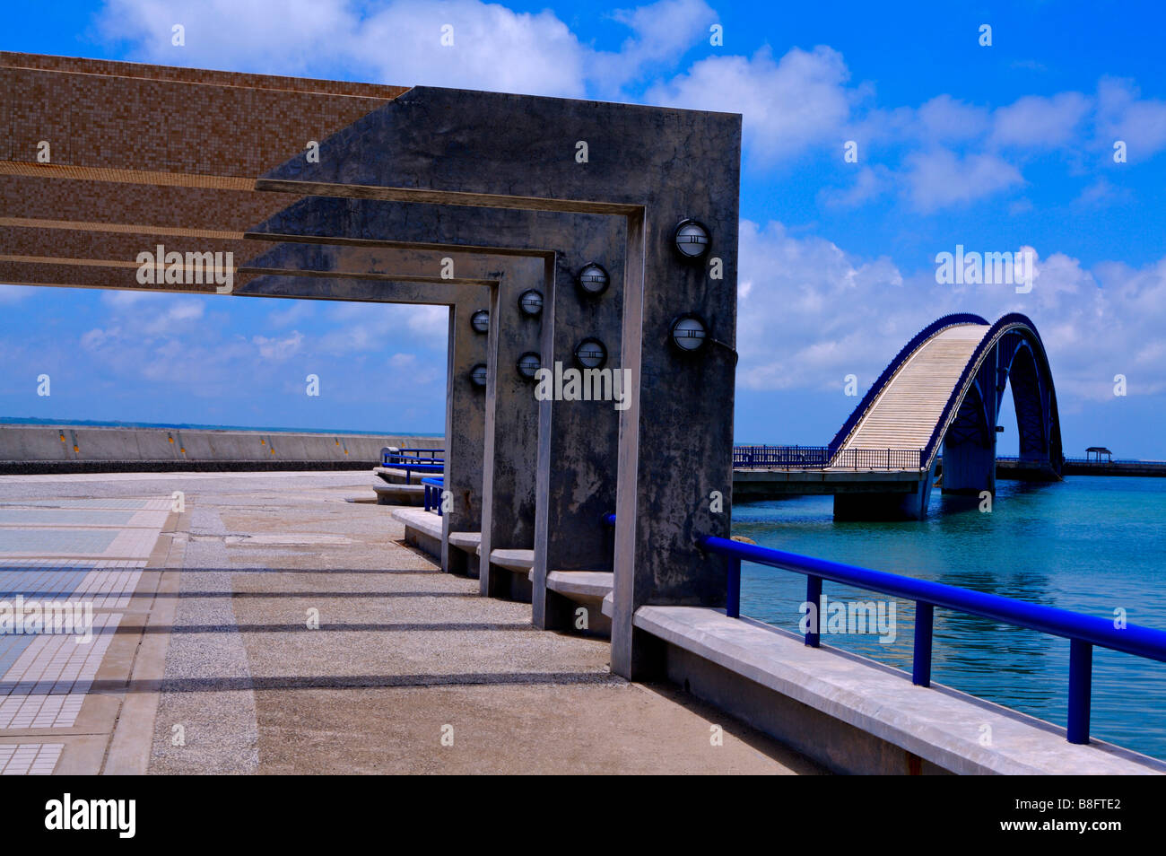 The passage and the arch bridge in Penghu Taiwan Stock Photo - Alamy
