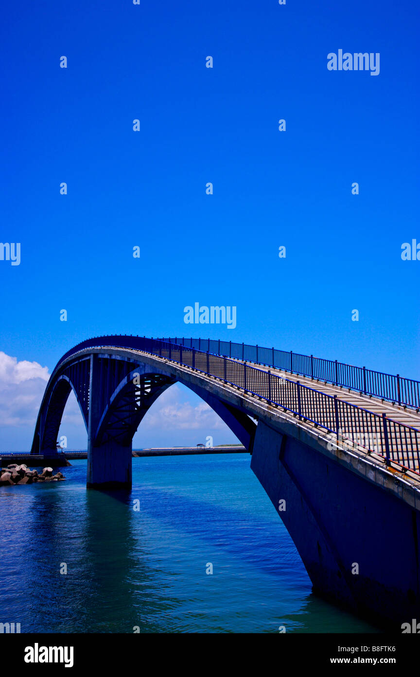 The arch bridge above the seawater in Penghu Taiwan Stock Photo - Alamy