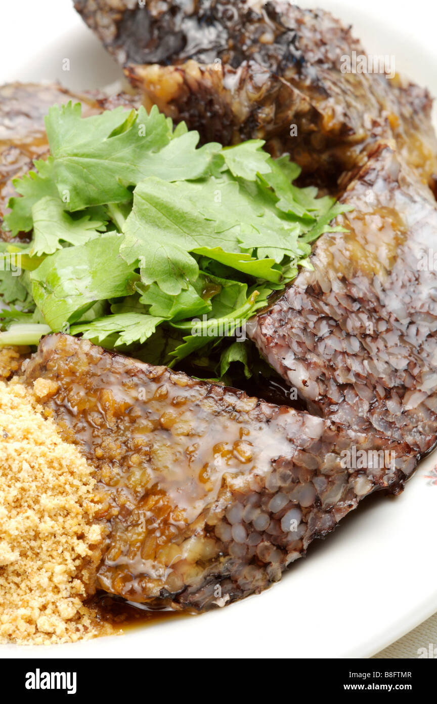 Close up of pigs blood cake Stock Photo - Alamy