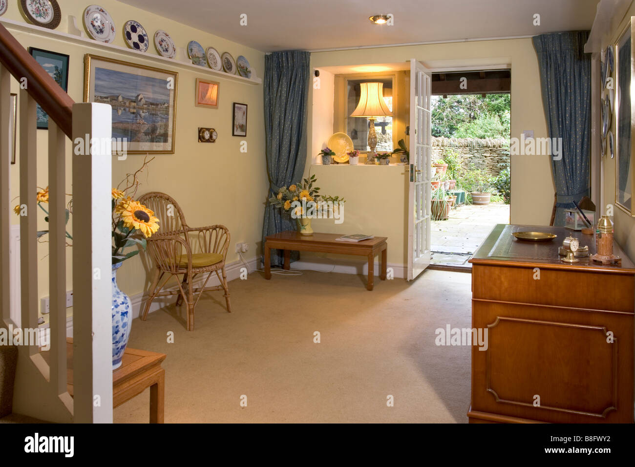 UK. A house interior, entrance hall Stock Photo - Alamy