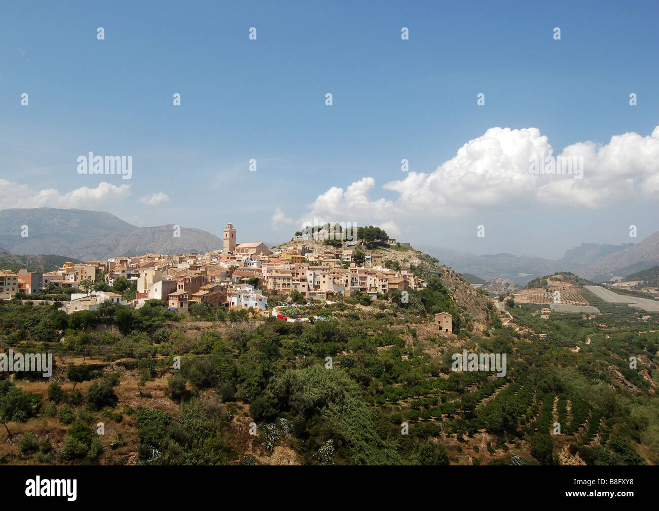 Polop Village Costa Blanca 3 Stock Photo - Alamy