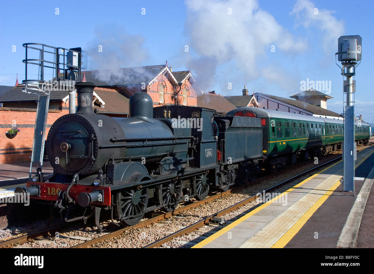 Steam engine number 186 run and maintained by the Railway Preservation ...