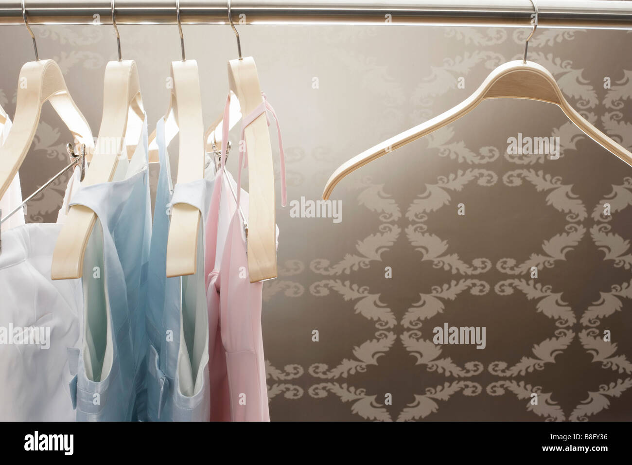 Rail with dresses hi-res stock photography and images - Alamy