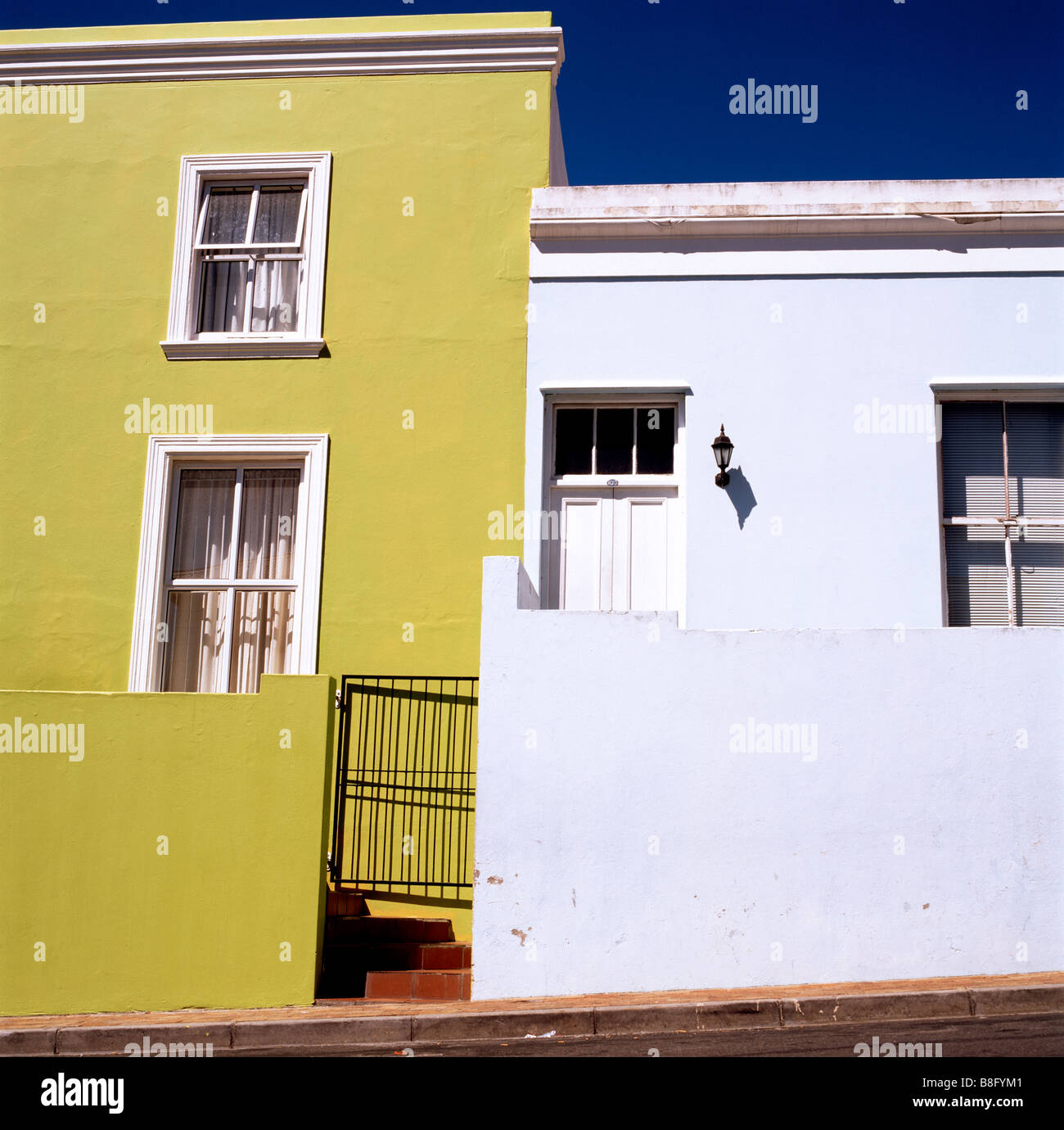 Colourful housing in Bo Kaap in Cape Town in South Africa in Sub ...