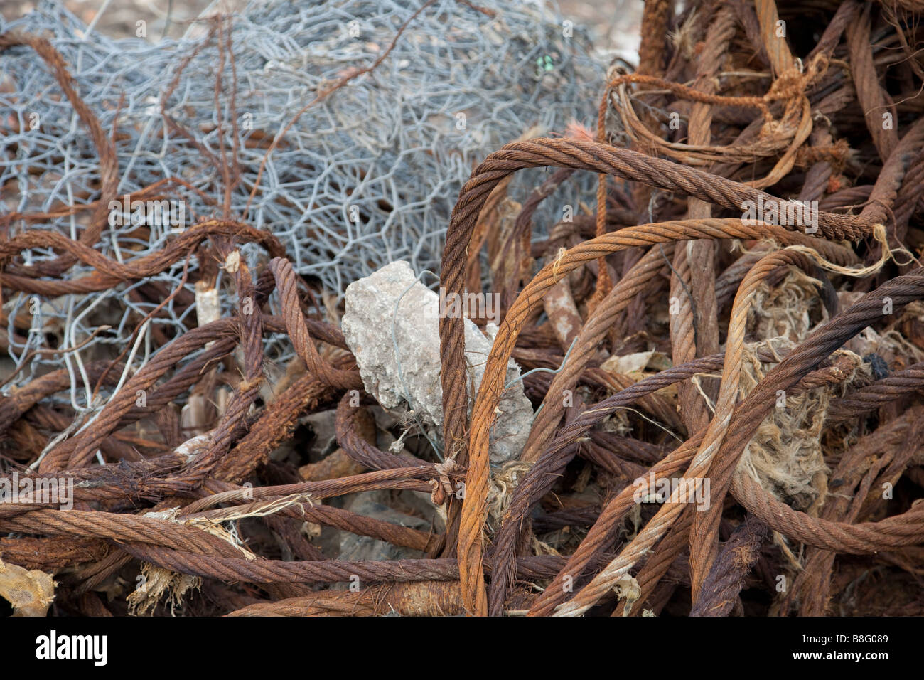 Old Steel Wire Rope Stock Photos & Old Steel Wire Rope Stock Images - Alamy