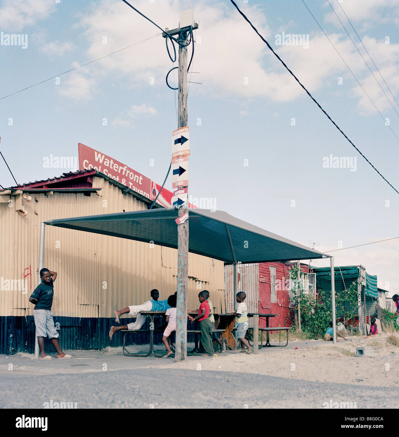 Khayelitsha Township in Cape Flats Western Cape in Cape Town in South ...