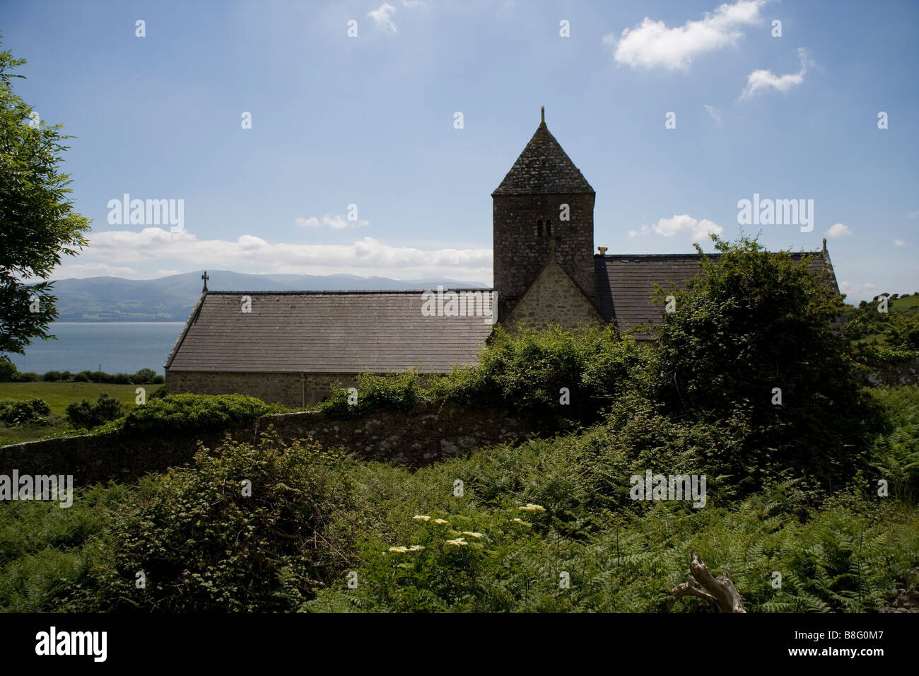 St Seiriol's Priory Church, Penmon, Anglesey, North Wales Stock Photo ...