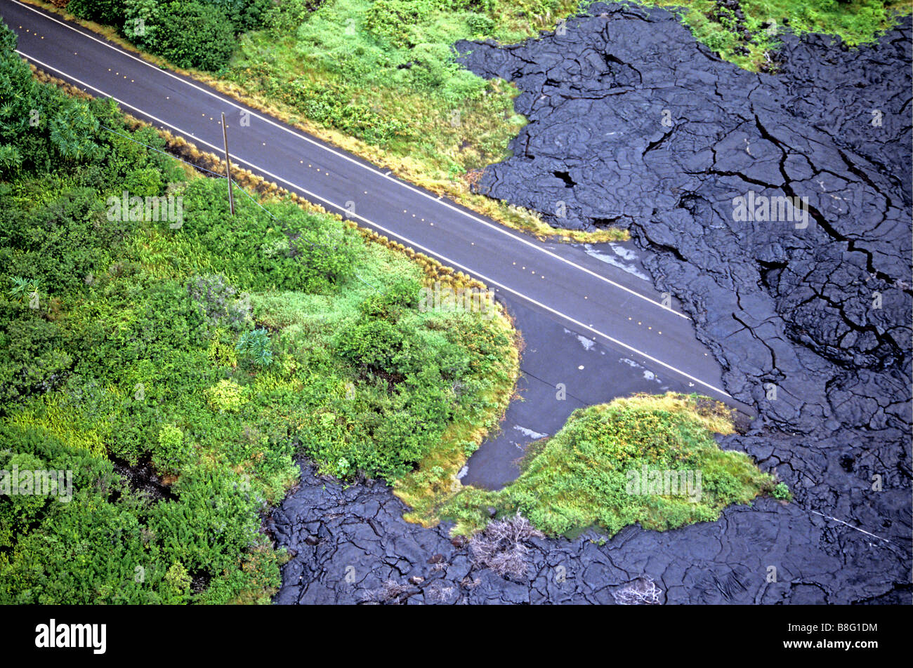 Road blocked lava hi-res stock photography and images - Alamy
