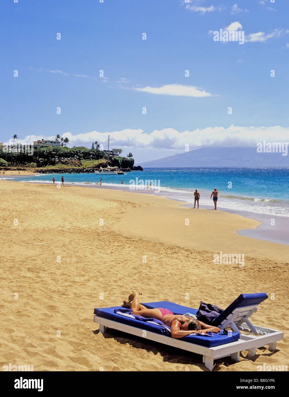1978 Kaanapali beach Maui Hawaii USA Stock Photo - Alamy