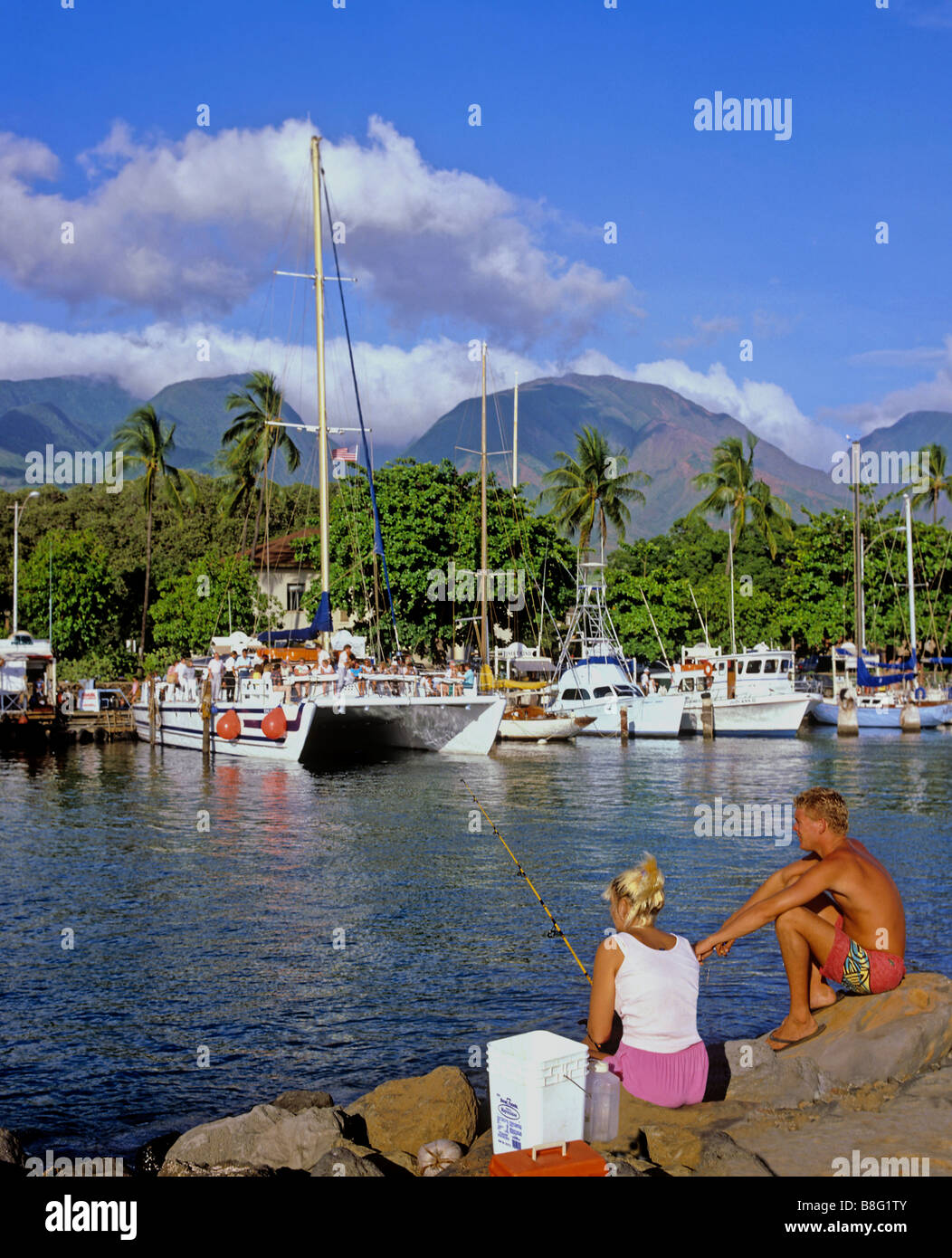 Lahaina harbour hawaii hi-res stock photography and images - Alamy