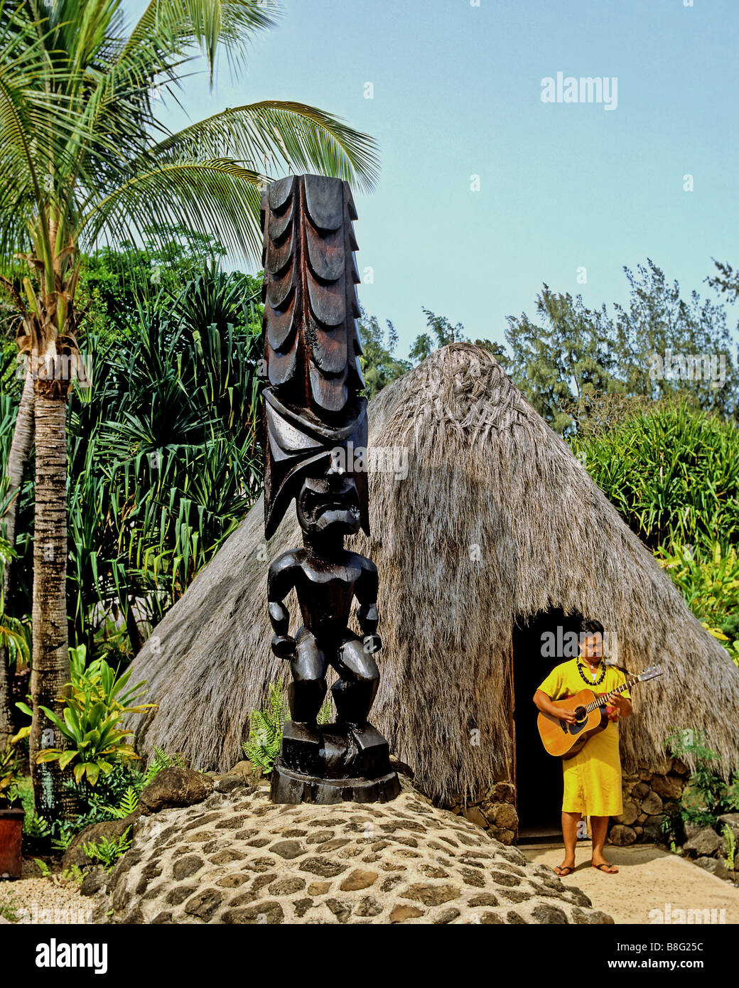 Grass hut hawaii hi-res stock photography and images - Alamy