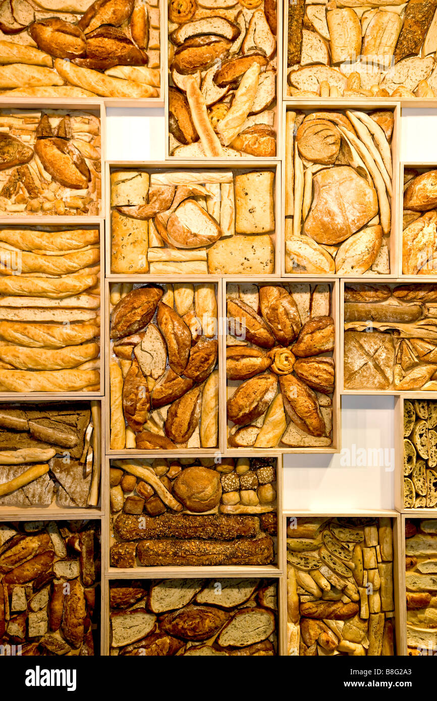 Bread art on the wall Stock Photo - Alamy
