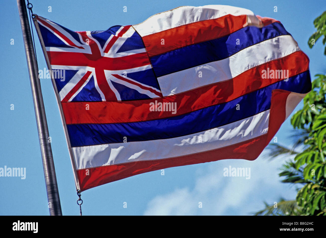 Hawaiian flag hi-res stock photography and images - Alamy