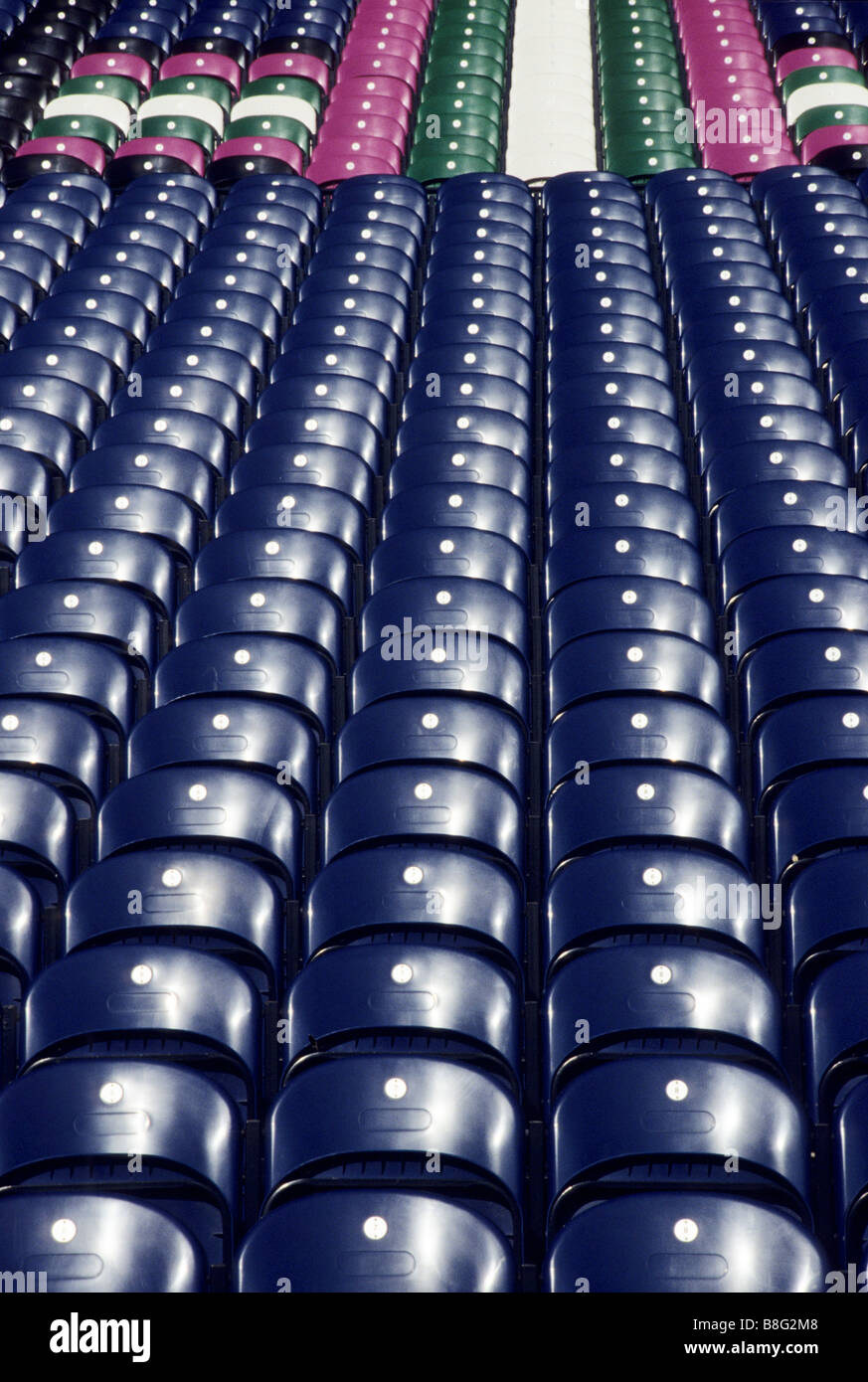 photograph of sports stadium seating Stock Photo - Alamy