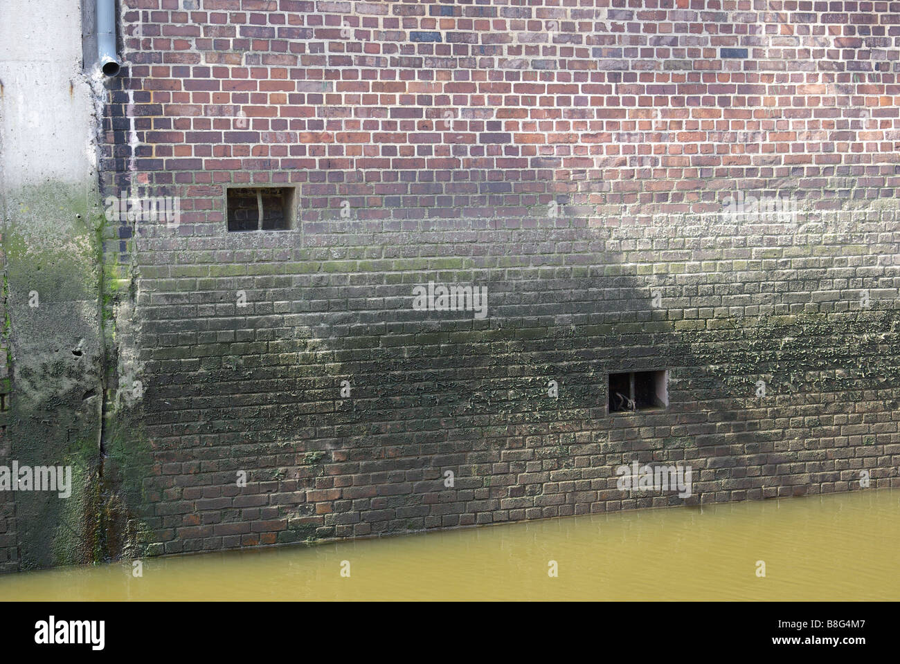 Wall with Tide Mark Stock Photo - Alamy