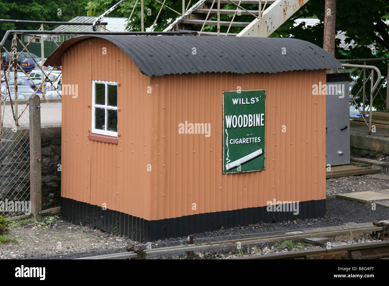 Lineside workmans hut South Devon Railway Stock Photo - Alamy