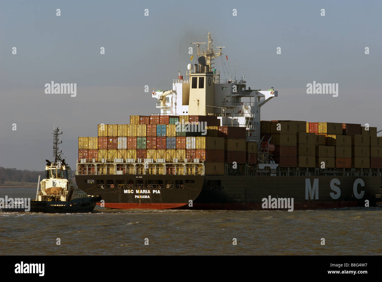 MSC Maria Pia, Port of Felixstowe, Suffolk, UK Stock Photo - Alamy